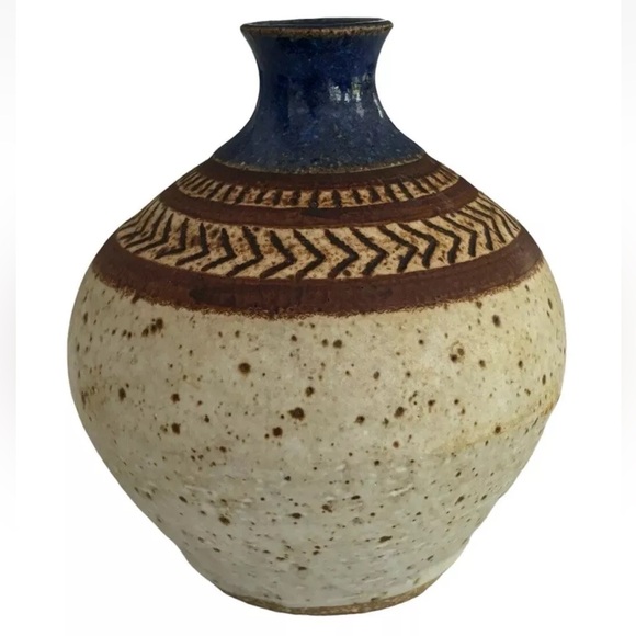 David Mischke | Accents | David Mischke Studio Art Pottery 4 Stoneware Hand Painted Bud Vase ...